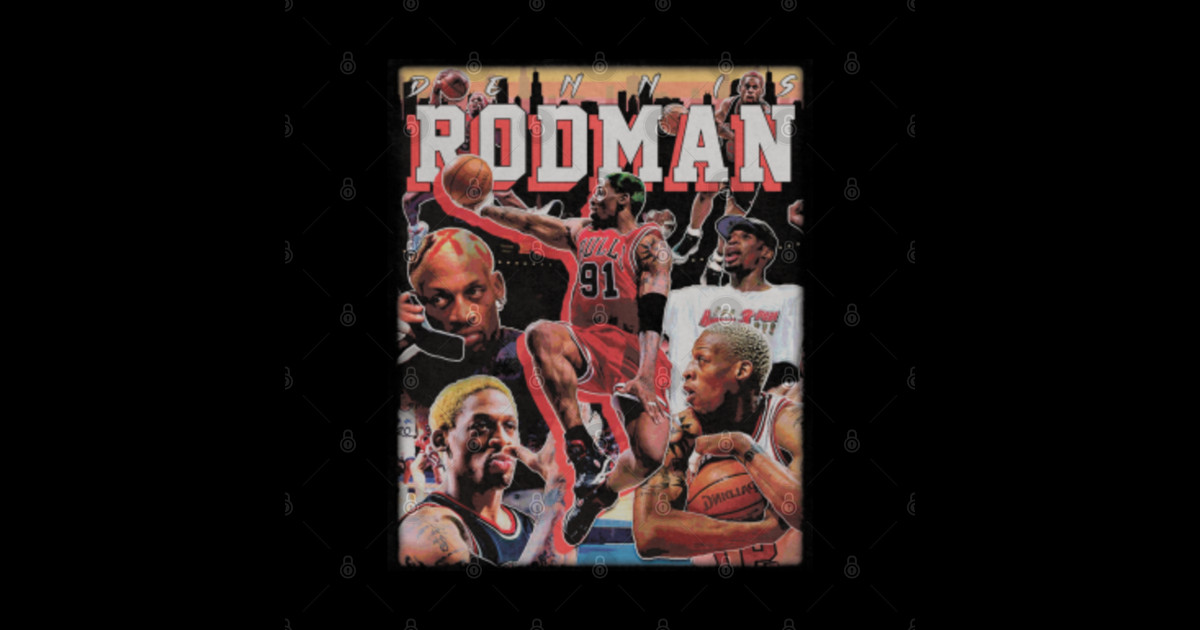 Dennis Rodman 90s Bootleg - Deion Sanders - Sticker | TeePublic