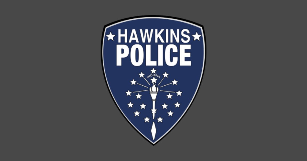 Stranger Things - Hawkins Police (Badge) - Stranger Things - T-Shirt ...