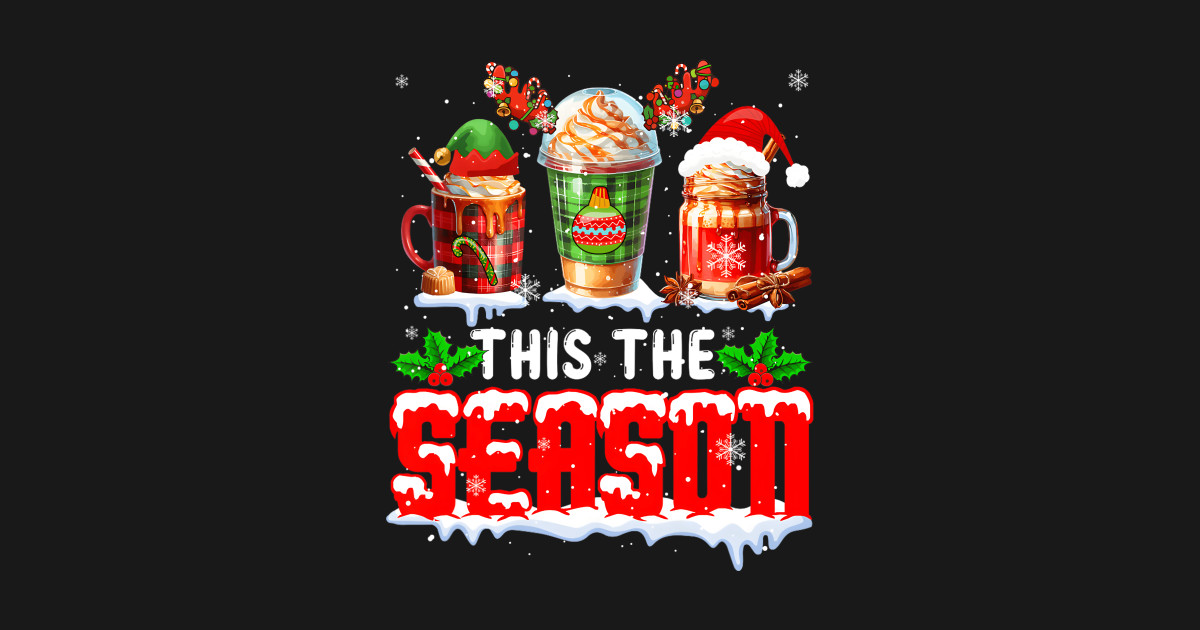 The Season Three Santa Reindeer Elf Coffee Cups - Christmas Season ...