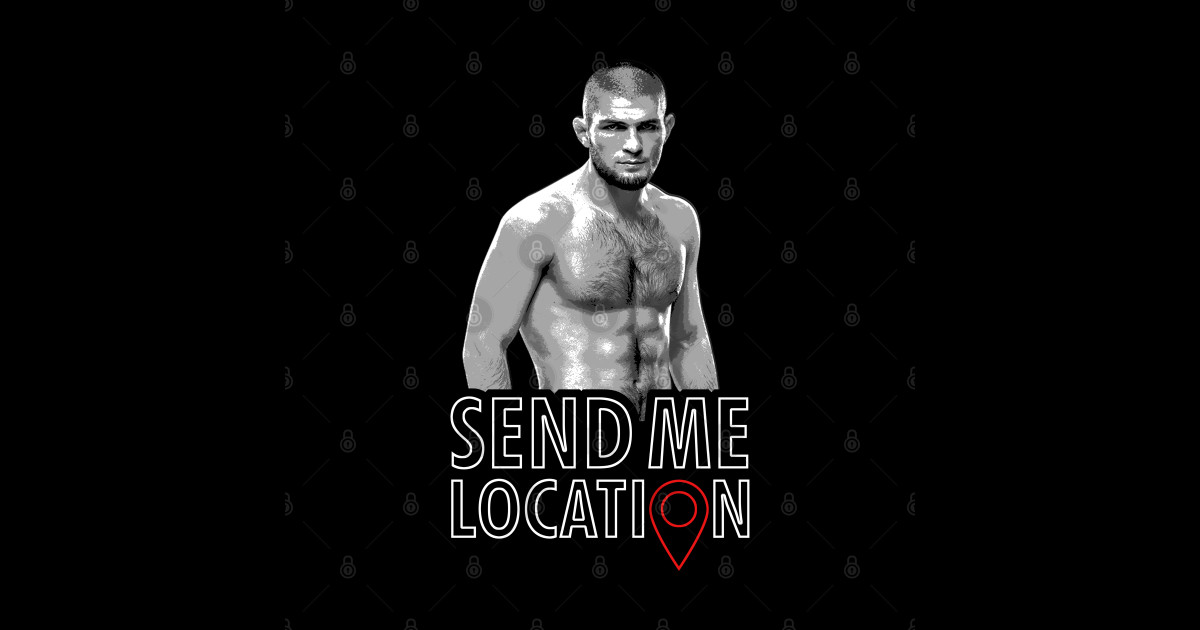 Send Me Location Khabib Nurmagomedov - Khabib Nurmagomedov - Sticker ...