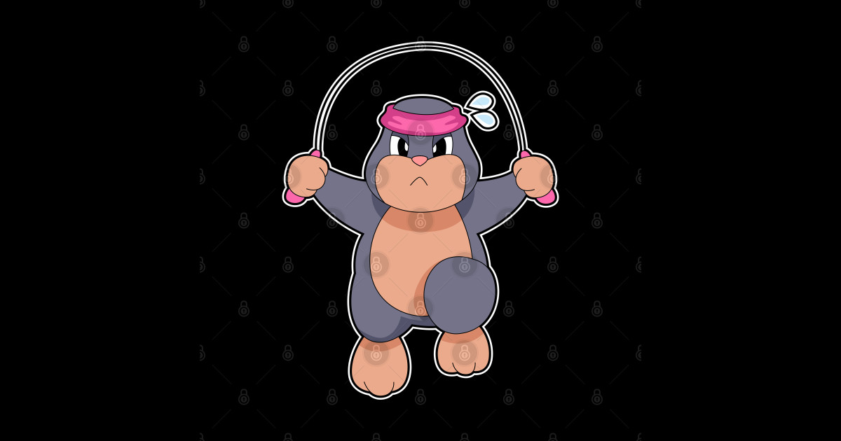 Mole Fitness Rope - Mole - Sticker | TeePublic