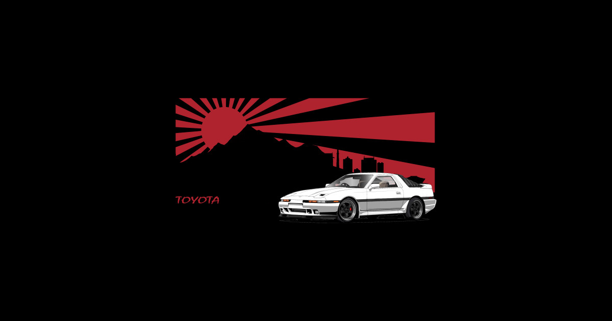 Toyota Supra MK3 A70, JDM car - Supra Mk3 - Sticker | TeePublic