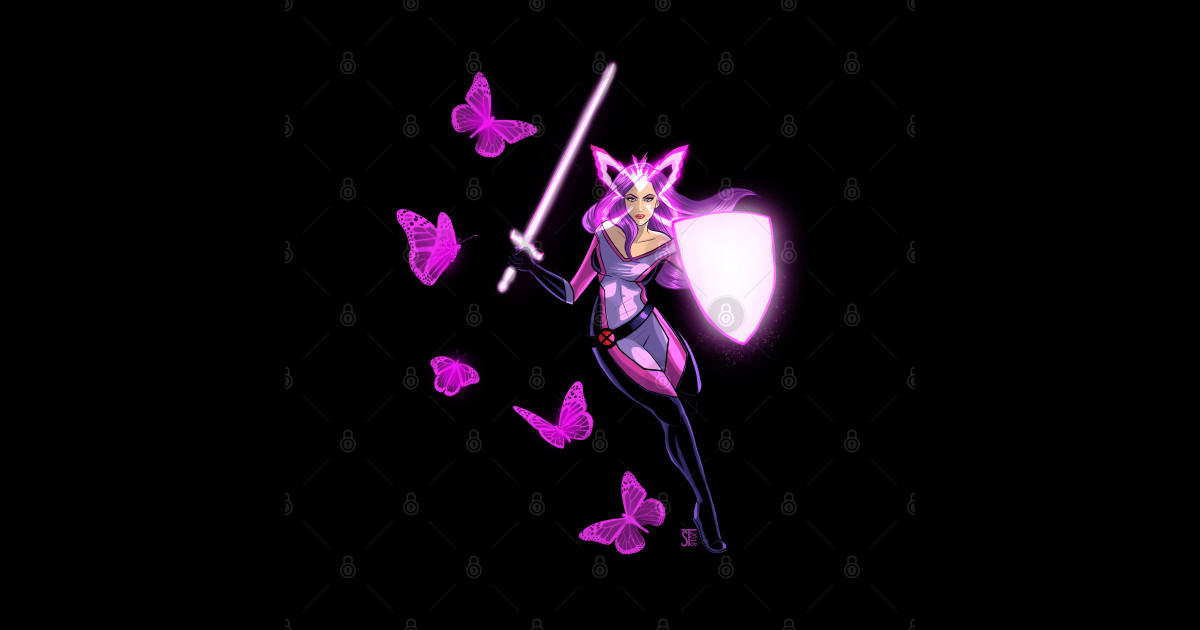 Psylocke Psychic Butterfly - X Men - T-Shirt | TeePublic