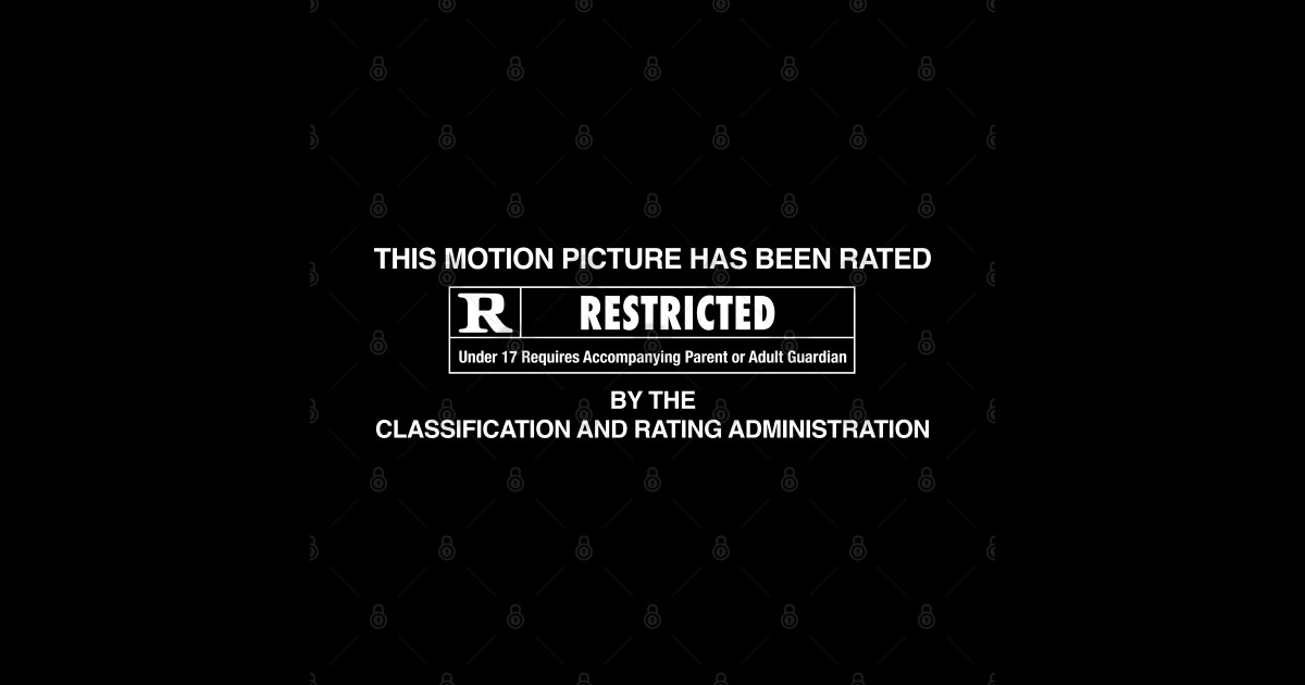Motion Picture Rating R - Movie - Sticker | TeePublic