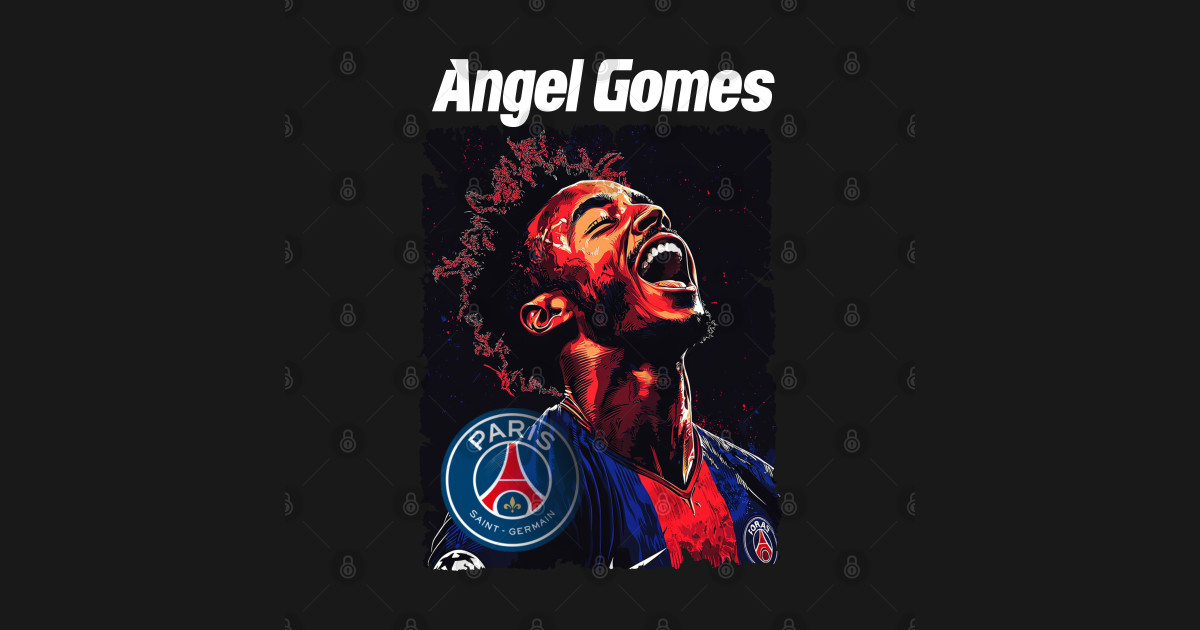 ANGEL GOMES FOOTBALL FAN ART - Angel Gomes Football Fan Art - T-Shirt ...