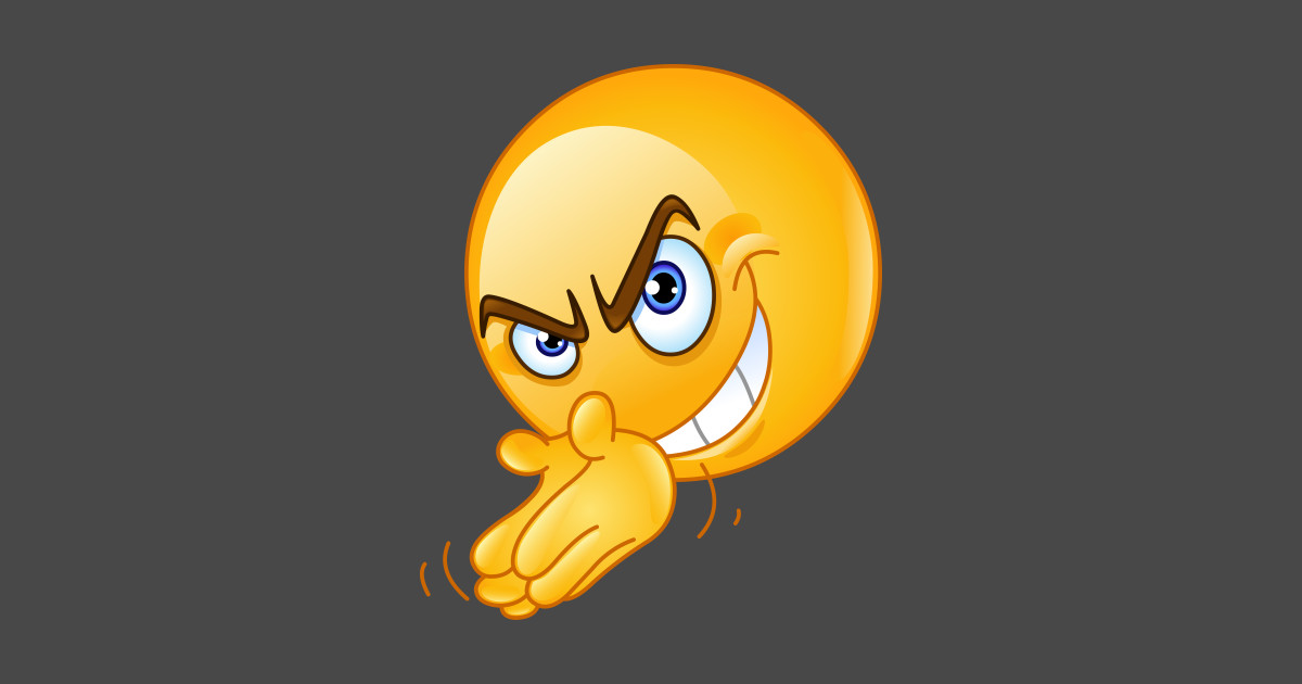 Scheming Emoji - Emoji - Sticker | TeePublic
