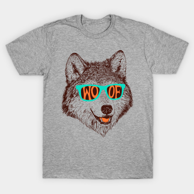 Woof - Wolf - T-Shirt | TeePublic