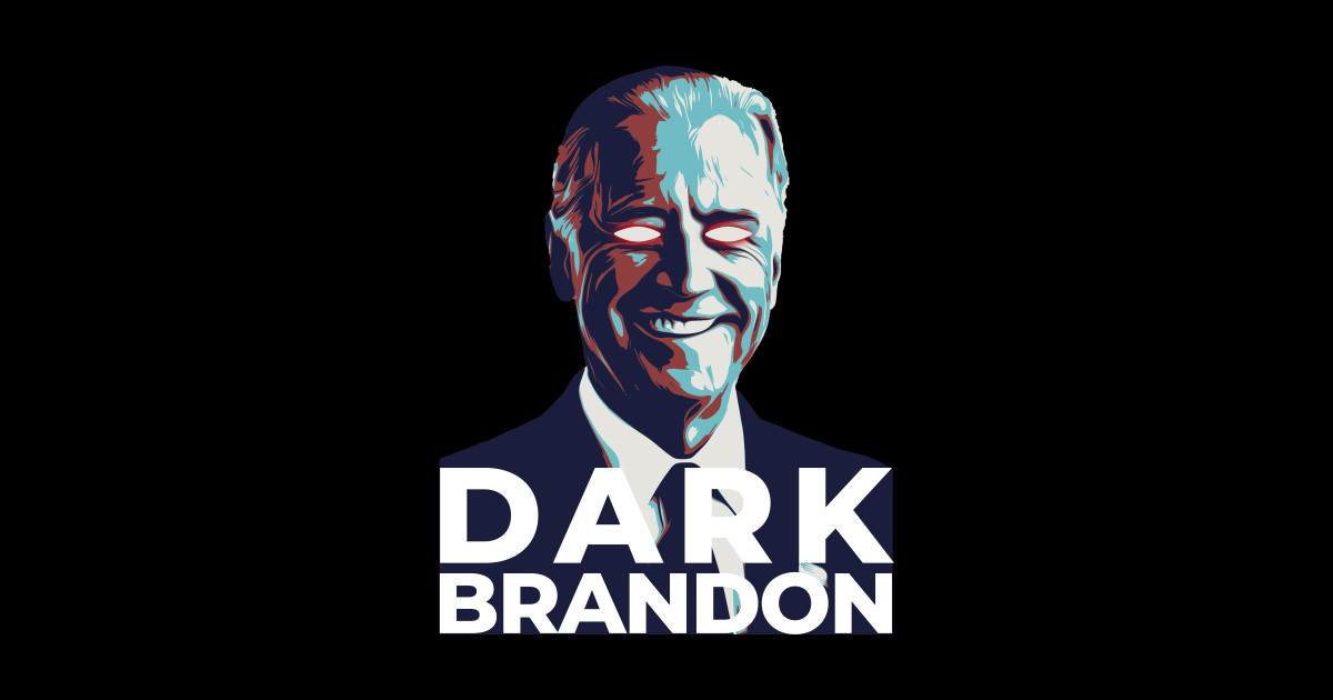 Dark brandon - evil - Dark Brandon - Sticker | TeePublic