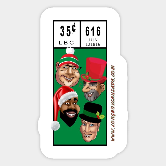 LBC Crew Corner Box Logo Christmas - Lbc Crew Christmas - Sticker ...