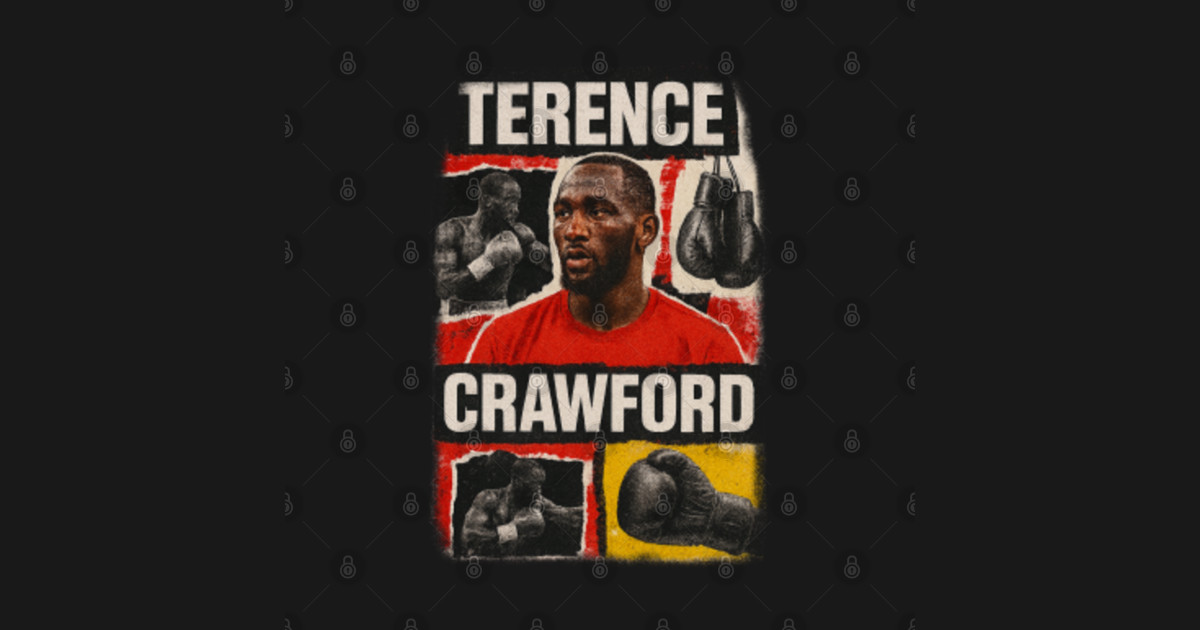 Terence Crawford Collage Retro Vintage - Terence Crawford - T-Shirt ...