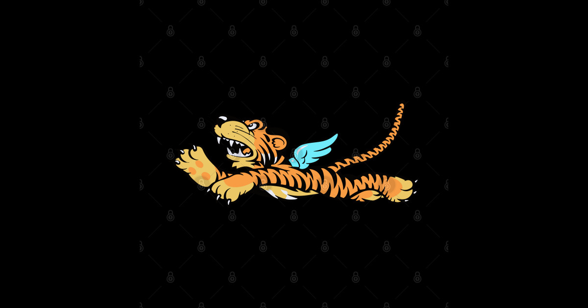 Flying Tigers WWII Logo - Flying Tigers - Sticker | TeePublic
