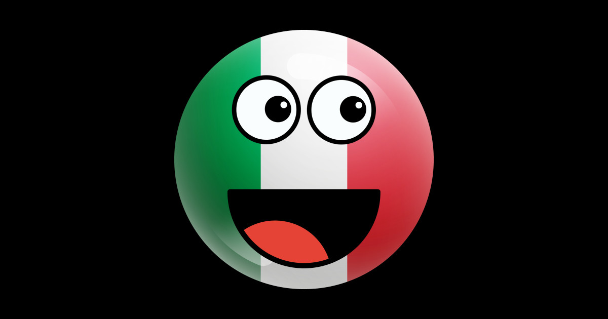 Italian Smiley - Italian Smiley Gif - Sticker | TeePublic