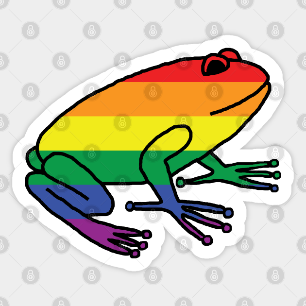 Pride Frog - Pride - Sticker | TeePublic