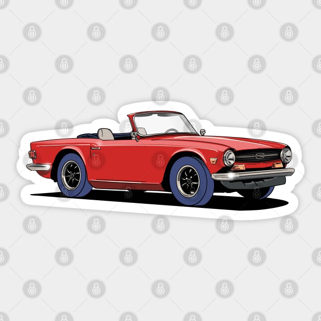 Triumph TR6 Car - Triumph - Sticker | TeePublic