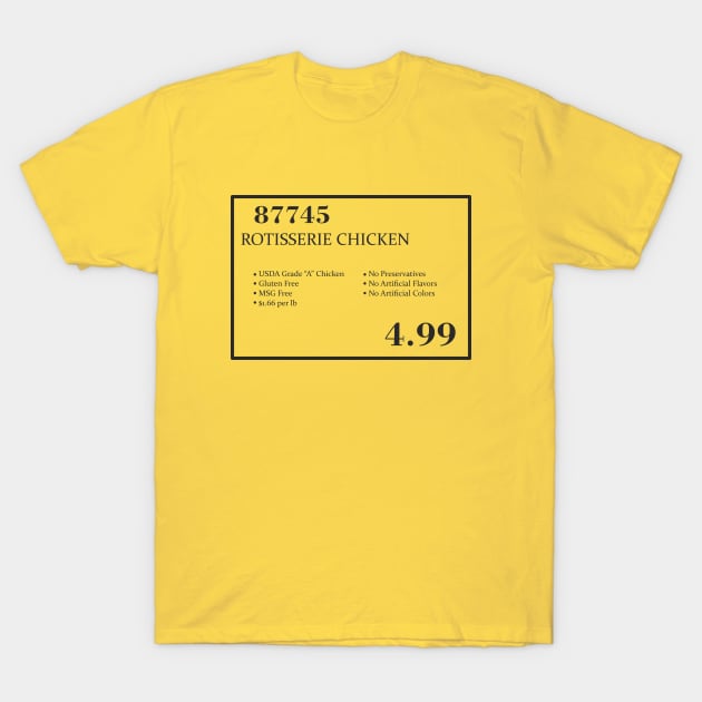 barcode Costco rotisserie chicken label 87745 - Costco - T-Shirt ...