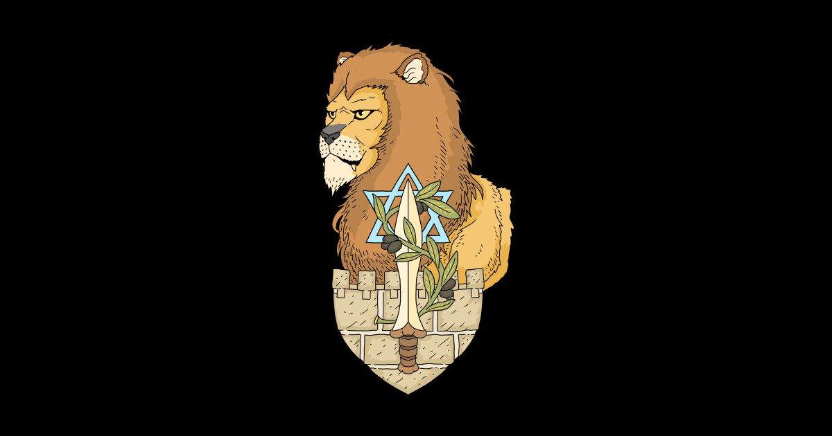 Lion of juda, Israel. IDF emblem. - Idf - Sticker | TeePublic
