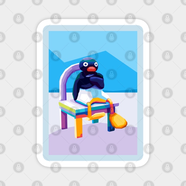 Angry Pingu Meme Pop Art - Meme - Magnet | TeePublic Angry Pingu Meme Pop Art - Meme - Magnet | TeePublic