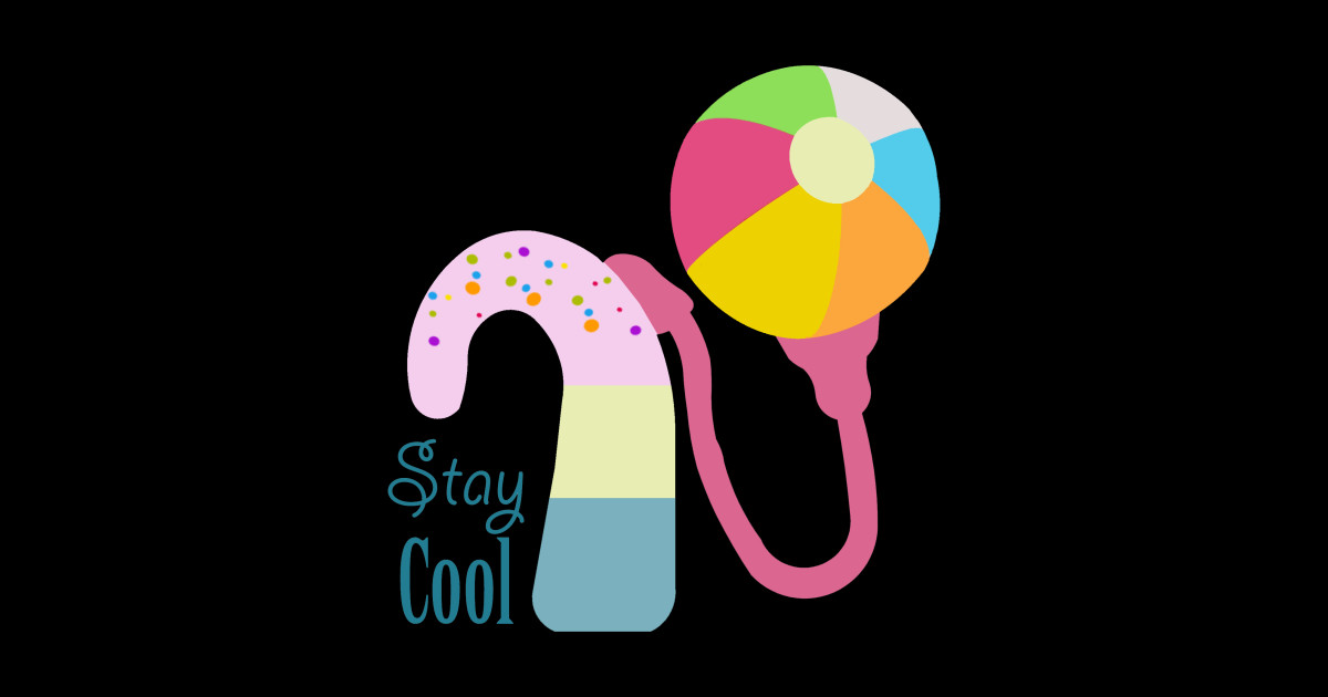 Cochlear Implant - Stay Cool Design - Cochlear Implant - Sticker ...