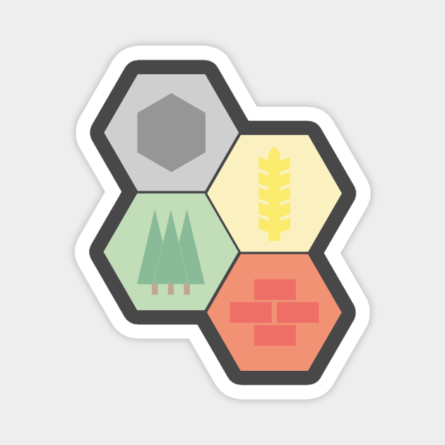Catan Logos - Board Games - Magnet | TeePublic
