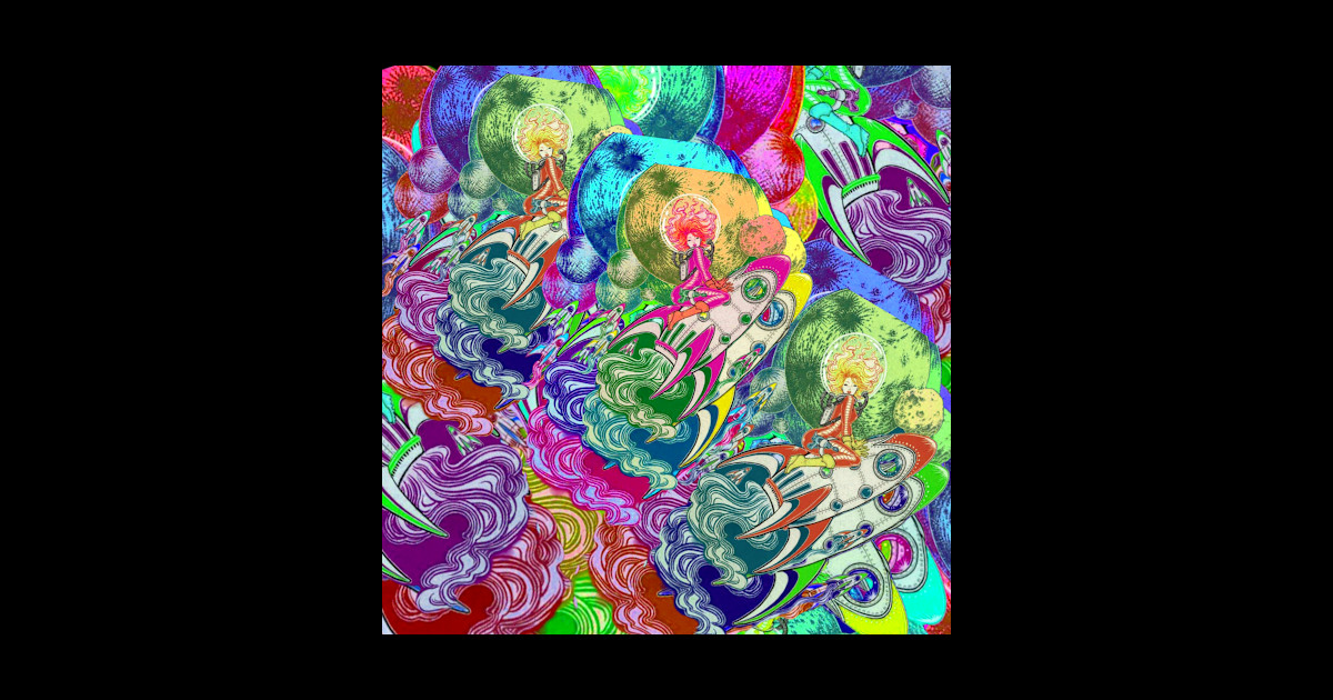 rockets for psychedelia - Trippy - Sticker | TeePublic