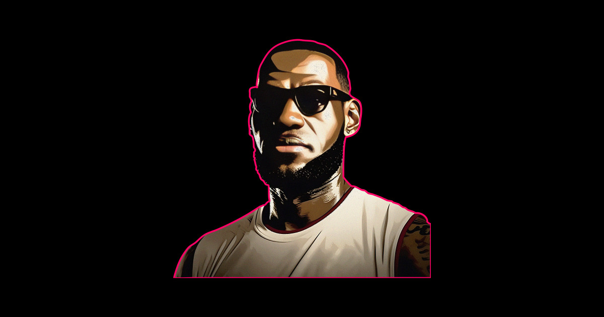 Lebron King James - Lebron King James - Sticker | TeePublic