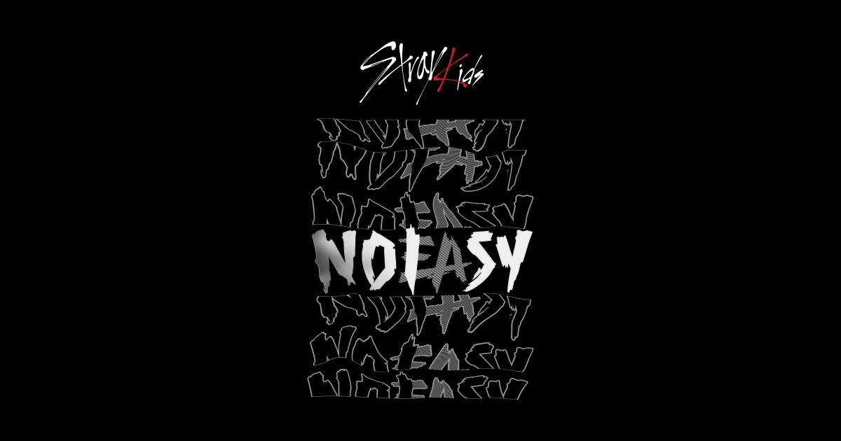 Stray Kids NoEasy Special Typography Text design with Logo - Stray Kids ...
