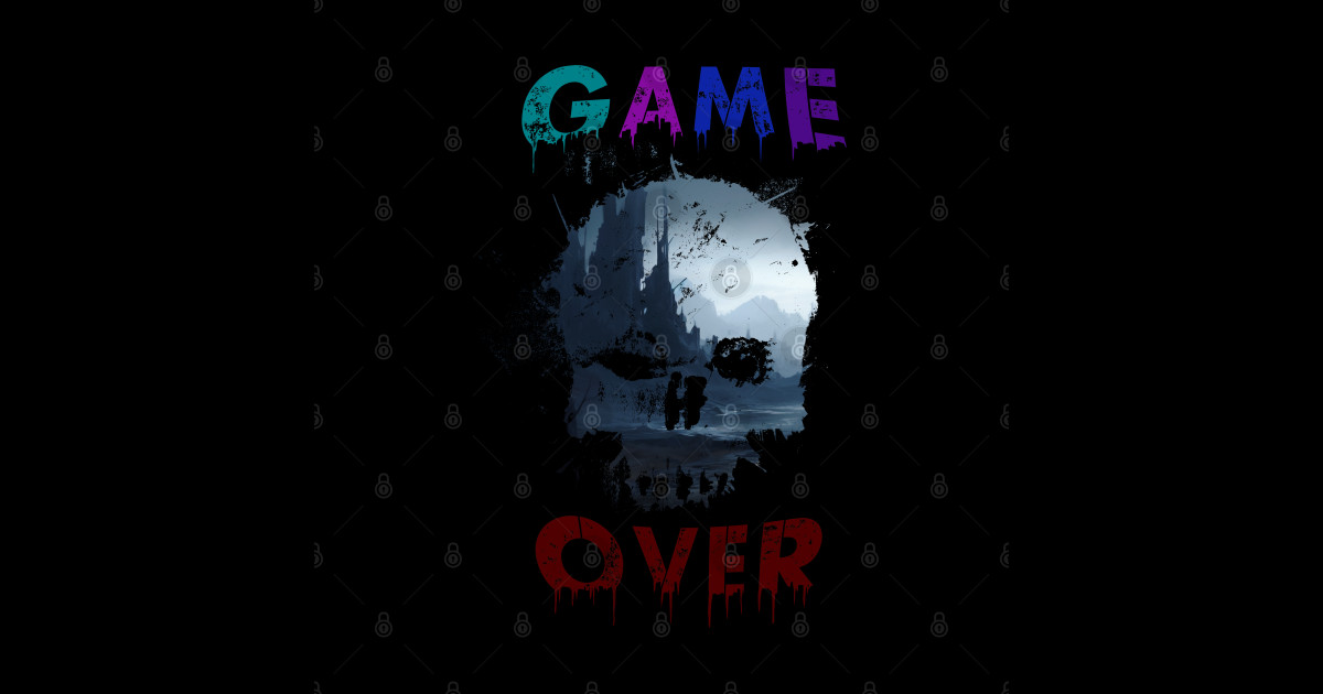 Game Over - Game Over - Sticker | TeePublic