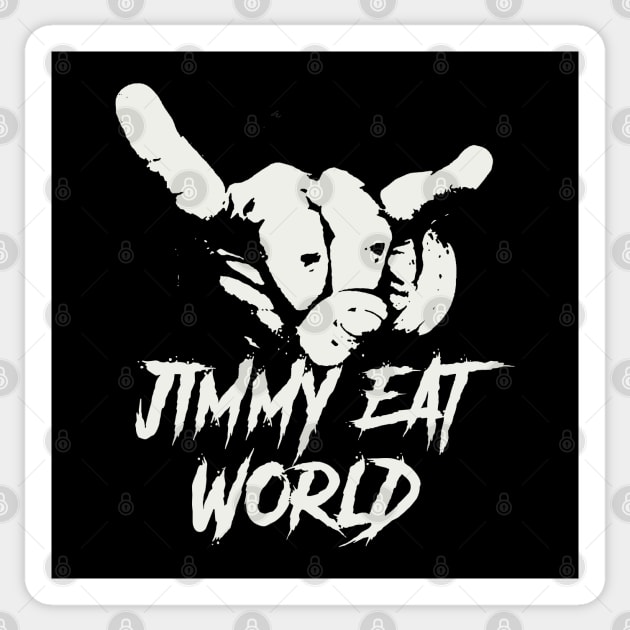 jimmy horn sign - Jimmy Eat World - Sticker | TeePublic