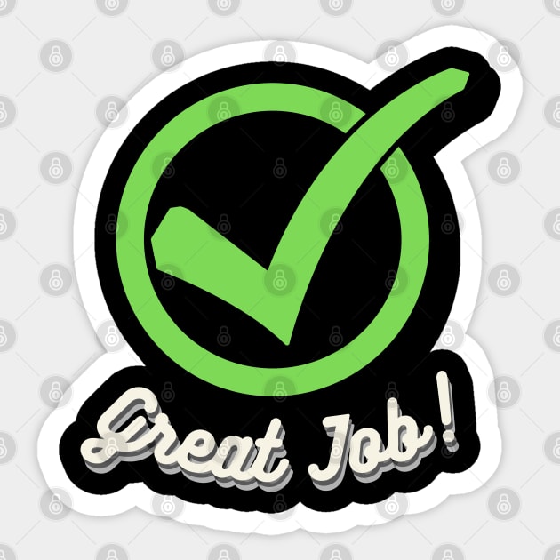 Check Mark - School Design - Check Mark - Sticker | TeePublic