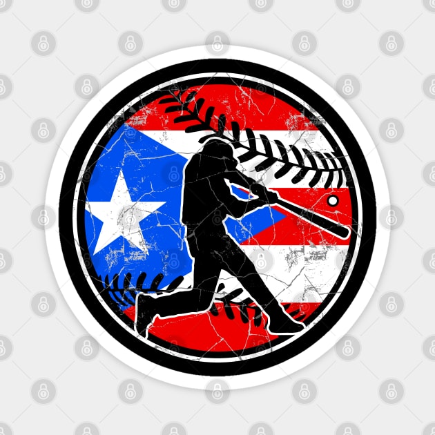 Puerto Rican Flag Baseball Hitter Puerto Rico Baseball Fan - Puerto ...