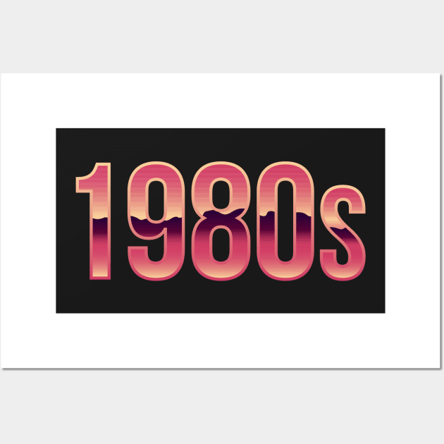 1980's retro style lettering. 1980's logo, sticker. - 1980s - Posters ...