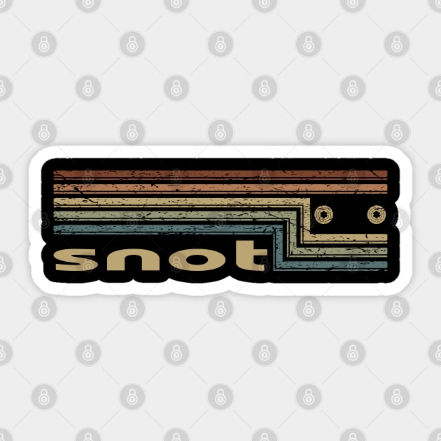Snot Cassette Stripes - Musician - Sticker | TeePublic