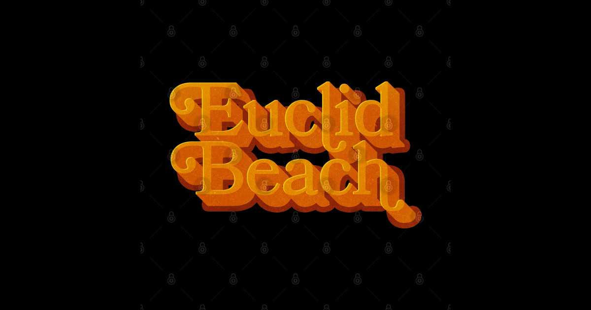 Euclid Beach Groovy 70's - Euclid Beach - Sticker | TeePublic