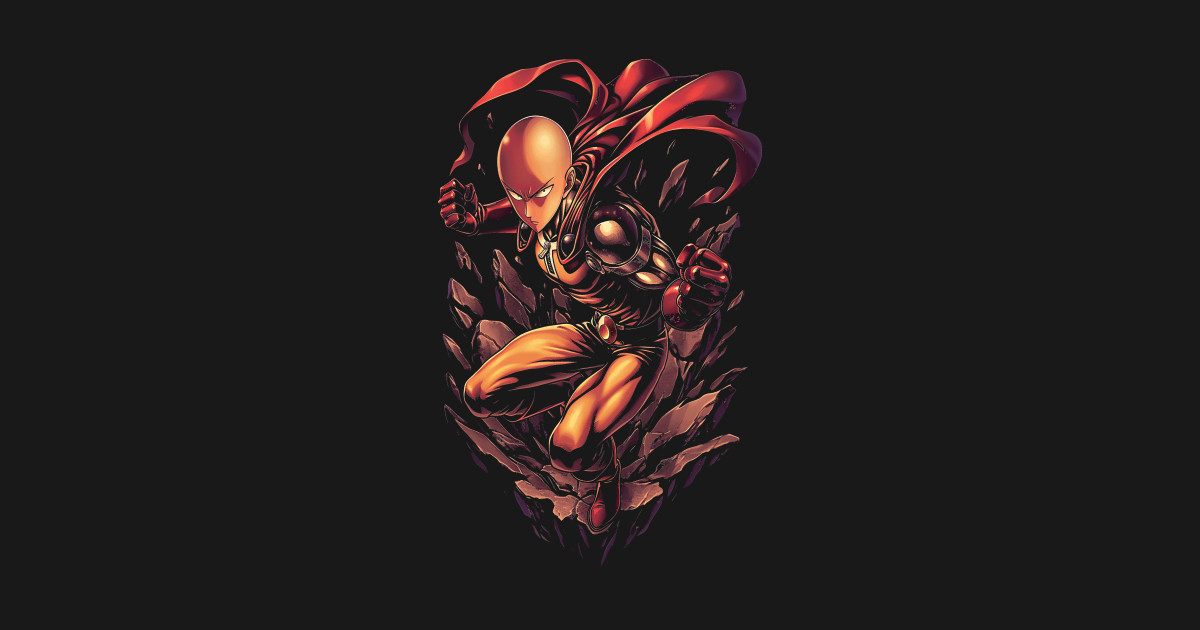 Saitama Punch Pose One Punch Man - Saitama - T-Shirt | TeePublic