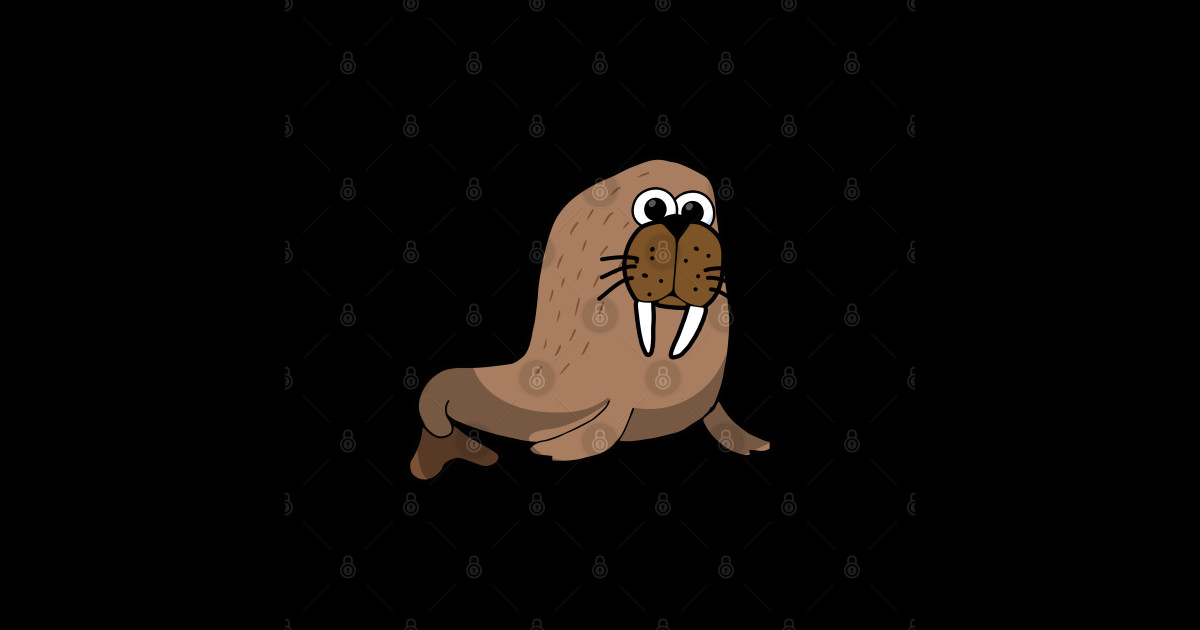 Tusk Tusk Another Walrus Pun Funny Animal Pun - Walrus Pun - Sticker ...