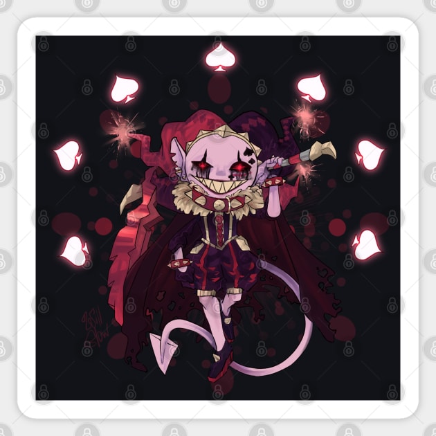 Jevil [FellRune] - Deltarune - Sticker | TeePublic