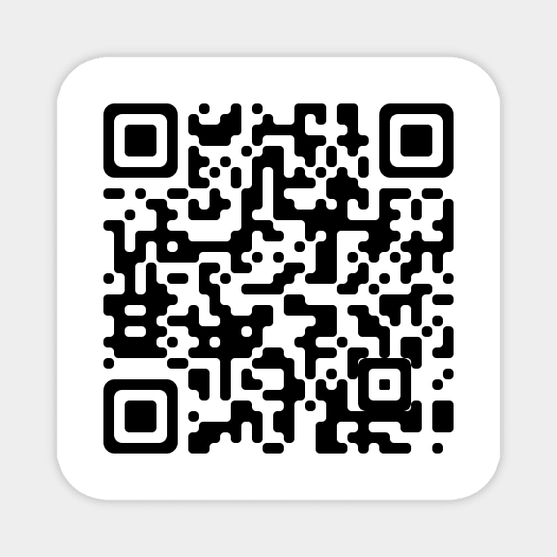 Rick Roll Prank Sticker - Rick Roll Qr Code - Magnet | TeePublic