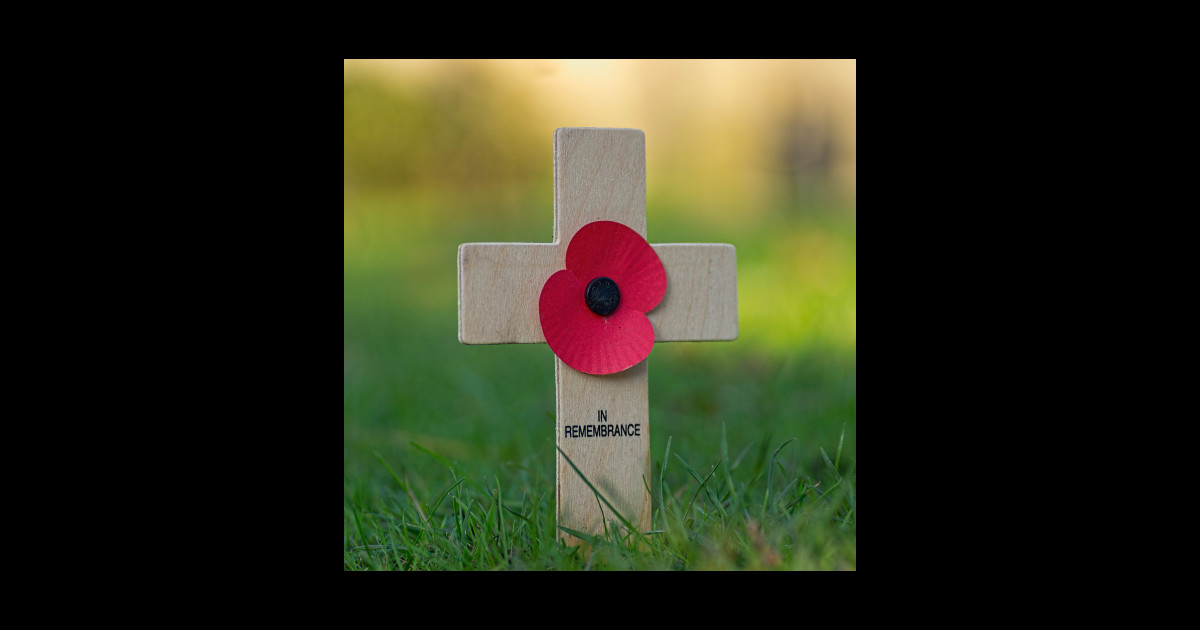 Cross of remembrance - Remembrance - Sticker | TeePublic