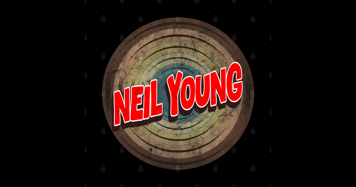 neil young vintage beautiful - Neil Young - Sticker | TeePublic