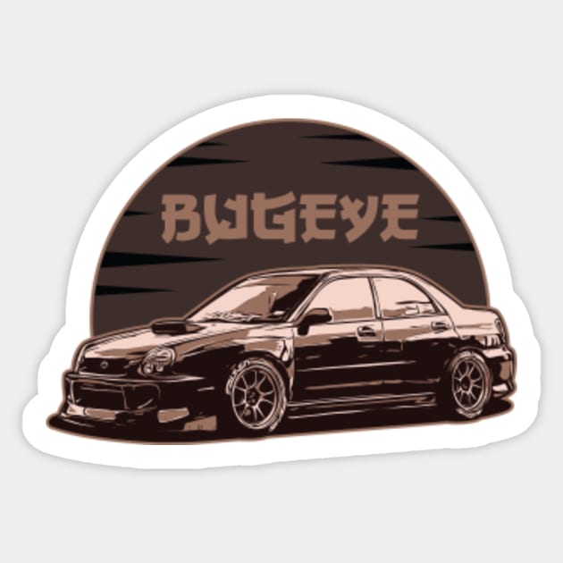 Subie Bugeye JDM Sport Car - Subaru - Sticker | TeePublic