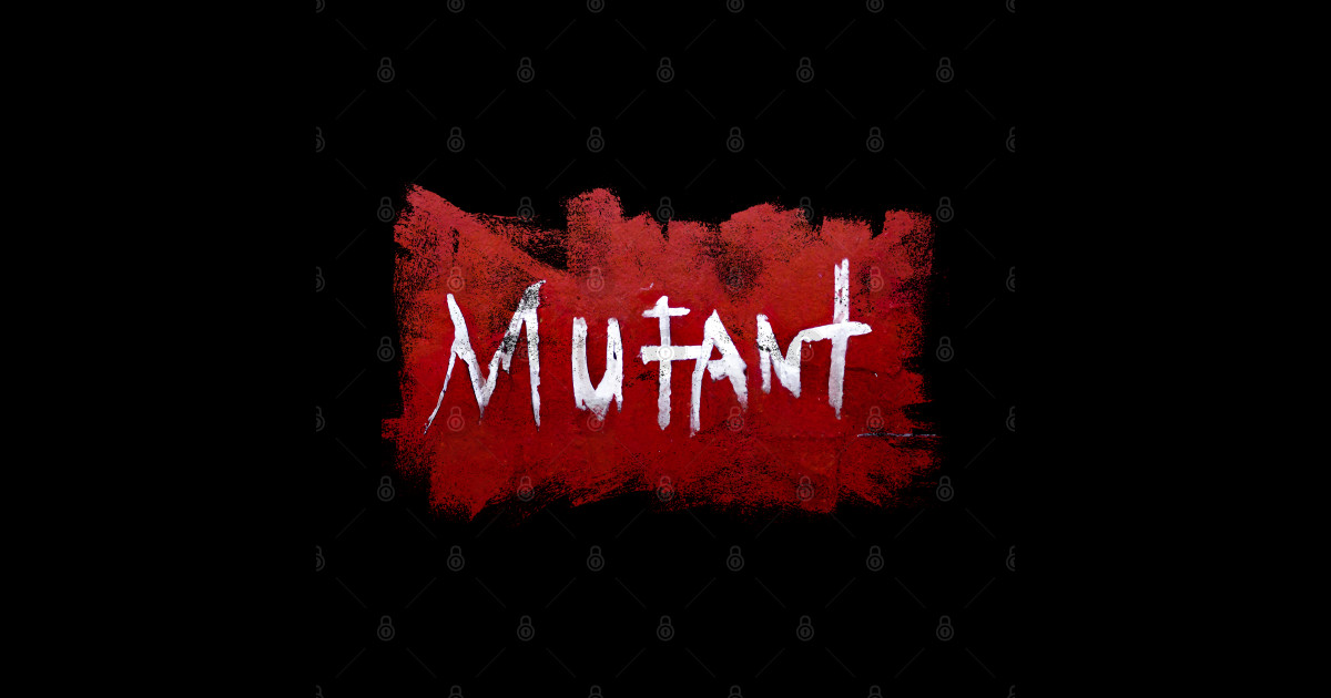 Mutant ! Painted on red wall - Mutant - Sticker | TeePublic