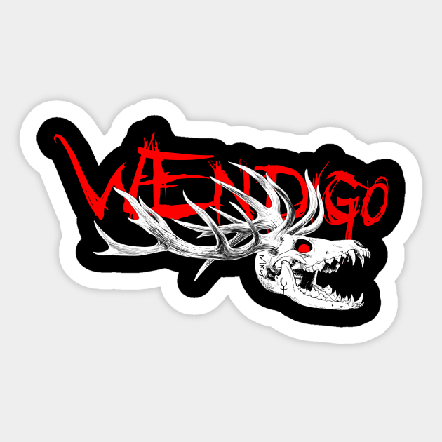 Wendigo - Wendigo Skull Bones Monster - Sticker | TeePublic