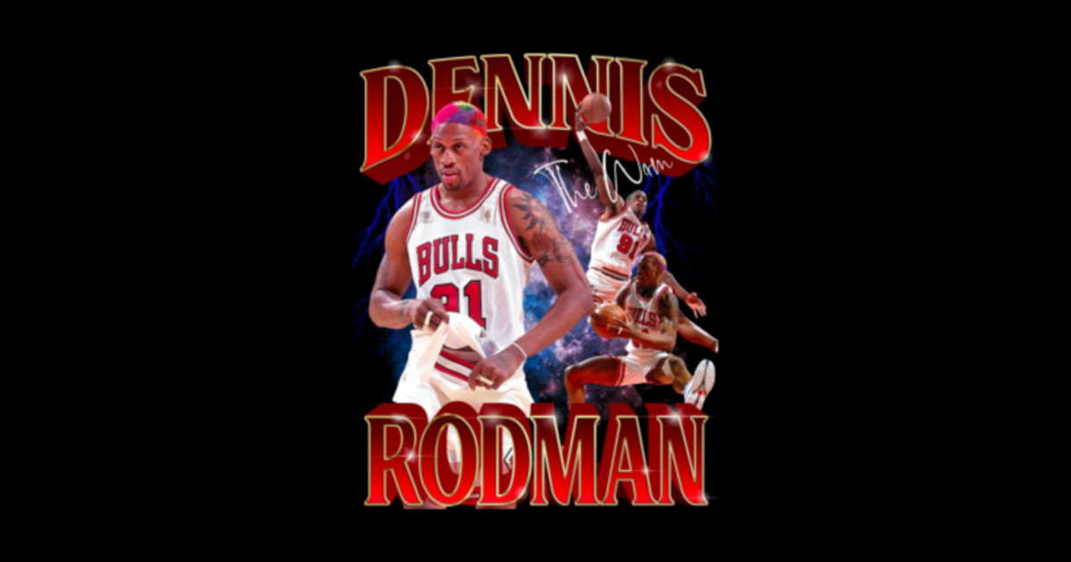 Dennis Rodman Retro Vintage Collage By Duitan Ward - Dennis Rodman ...