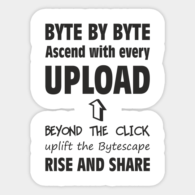 Upload - Upload - Sticker | TeePublic