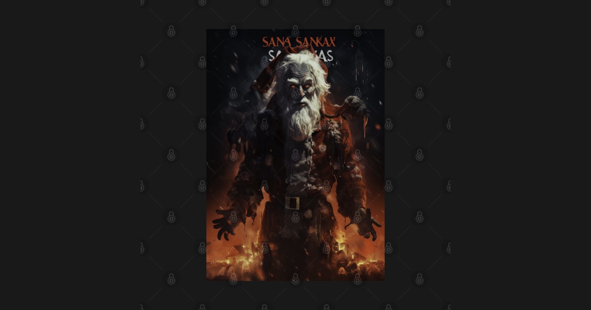 Santa Claus Scary Movie poster - Santa Claus - T-Shirt | TeePublic