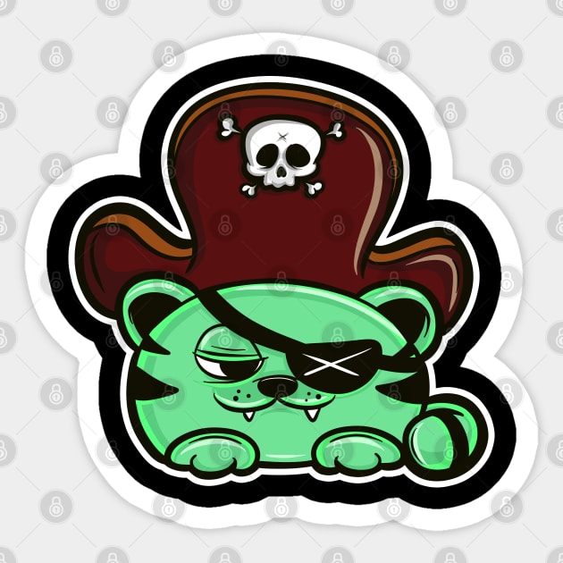 pirate cats - Urban Clothing - Sticker | TeePublic