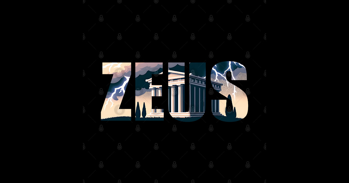 Zeus Greek God Ancient Greece - Zeus - Sticker | TeePublic