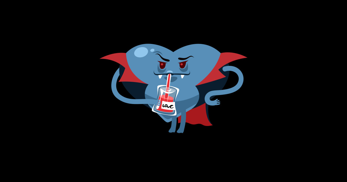 Valentines Vamp Heart - Parody - Sticker | TeePublic