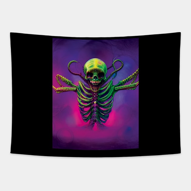 The Skeleton of an Elder God - Part 2 - Skeleton - Tapestry | TeePublic