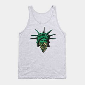 Statue of Liberty Bandana Bandit - Tears - T-Shirt | TeePublic